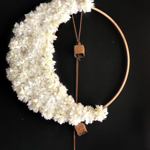 How to Create A Crescent Floral Moon Wreath in a Few Simple Steps