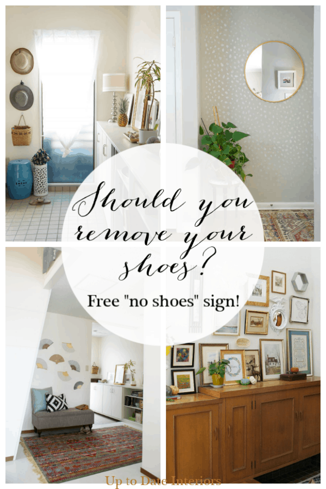 Simplistic And Modern Free Printable Shoes Off Signs